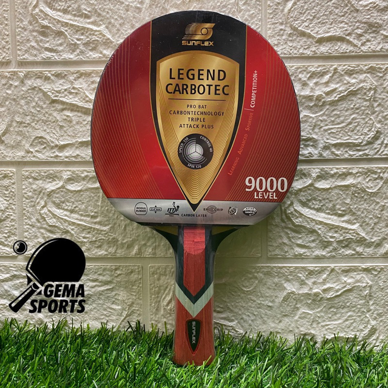 Jual Kayu Bet Pingpong Tenis Meja Sunflex Legend A50 Carbotec 9000 ...