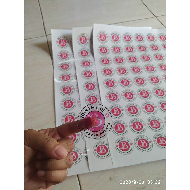 Jual cetak sticker label murah sticker vinyl bontak ukuran A3+ | Shopee ...
