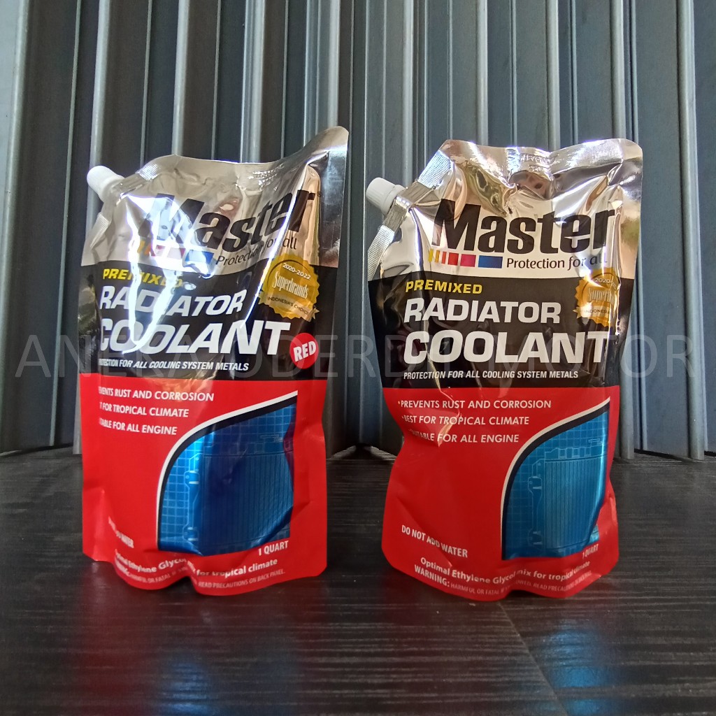 Jual Air Radiator Coolant MASTER 1L 100% Original | Shopee Indonesia