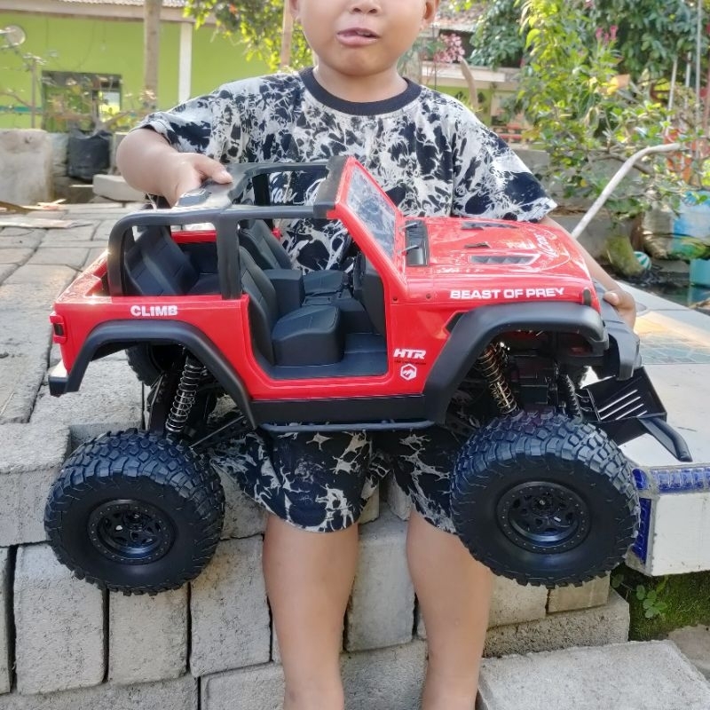 Jual Rc Jeep Offroad 1:8 Rubicon Super Jumbo mobil remote control besar ...