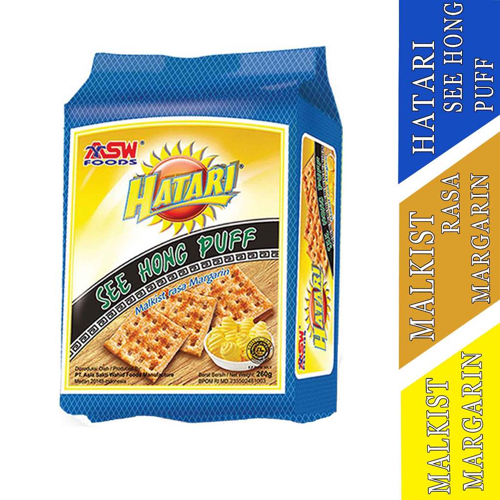 Jual Biskuit Rasa Margarin - Hatari See Hong Puff - Biskut Malkist ...