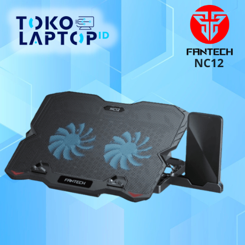 Jual Fantech NC12 / NC-12 Notebook Cooler 2 Fan Blue LED | Shopee Indonesia