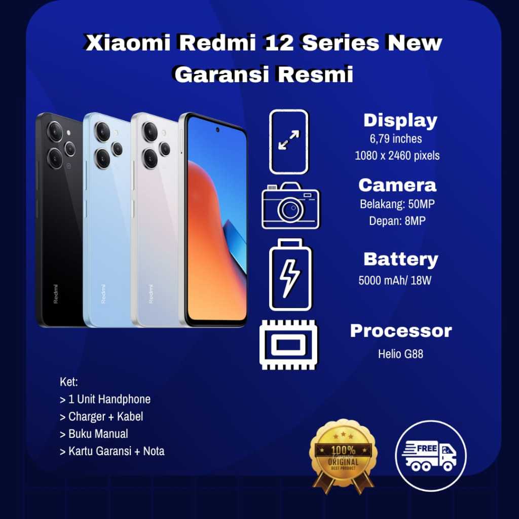 Jual xiaomi Redmi 12 Series (Garansi Indonesia) | Shopee Indonesia