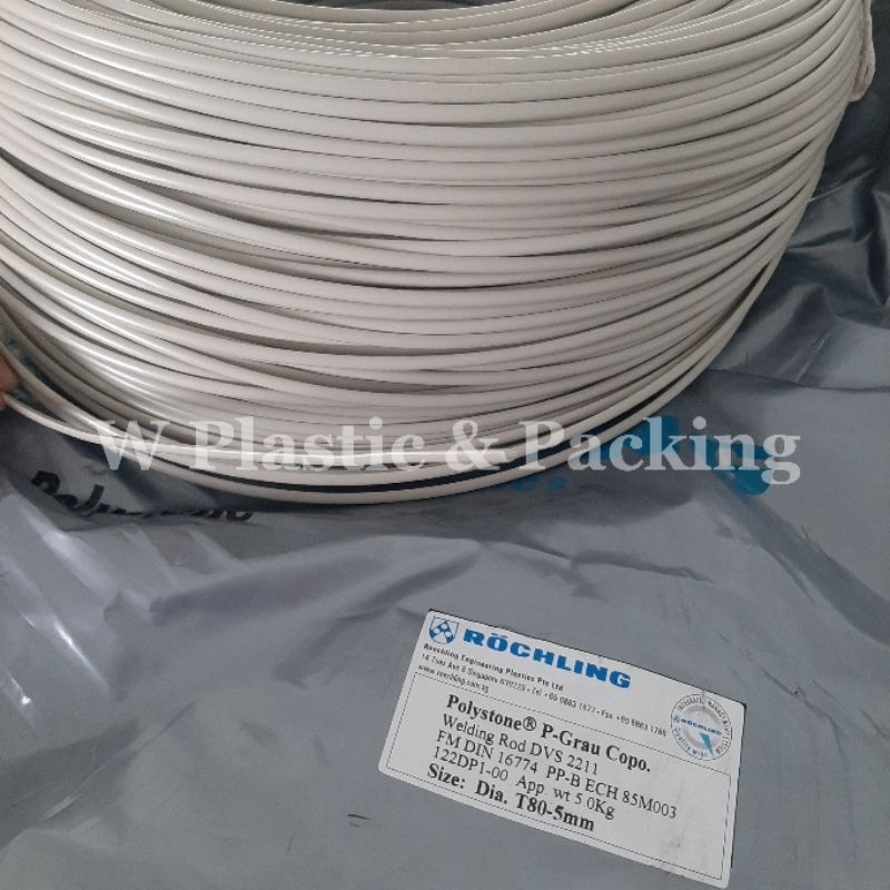 Jual Kawat las PP abu-abu grey Rochling segitiga (T80) | Shopee Indonesia