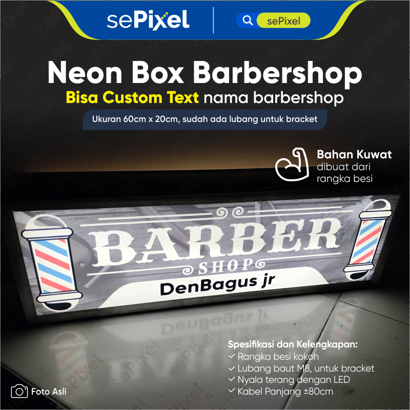 Jual Neon Box Barbershop Potong rambut | Shopee Indonesia