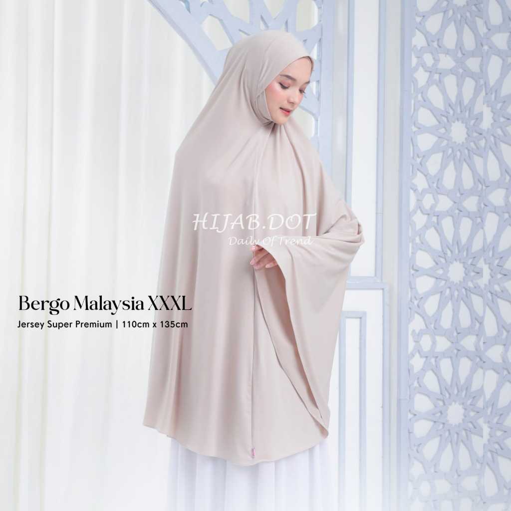 Jual Bergo Malaysia Size (3XL) (Jilbab Haji & Umroh) By HIJAB.DOT | Shopee Indonesia