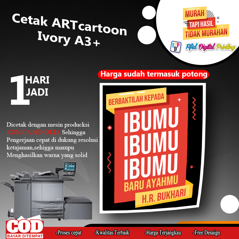 Jual Cetak ivory 310 / art carton 310 gasm | Shopee Indonesia