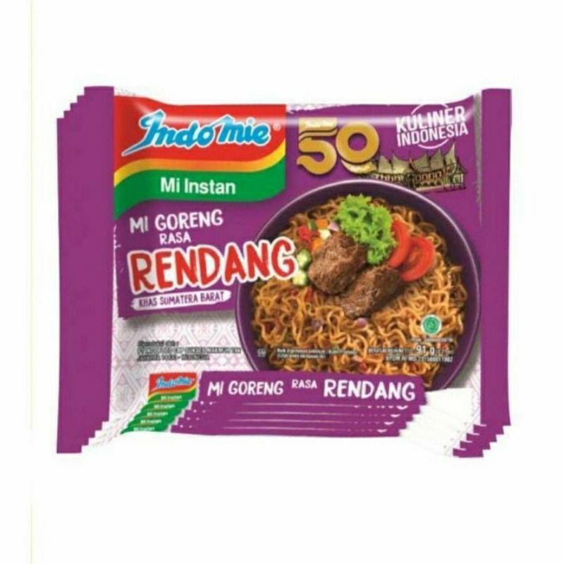 Jual INDOMIE Goreng Rasa Rendang - Mie Instan 5 pcs | Shopee Indonesia