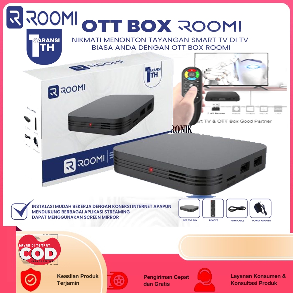 Jual Android Box 8/16GB ROOMI OTT-Box OS10 Kepengen nonton Youtube gratis, Drama China, Drama ...