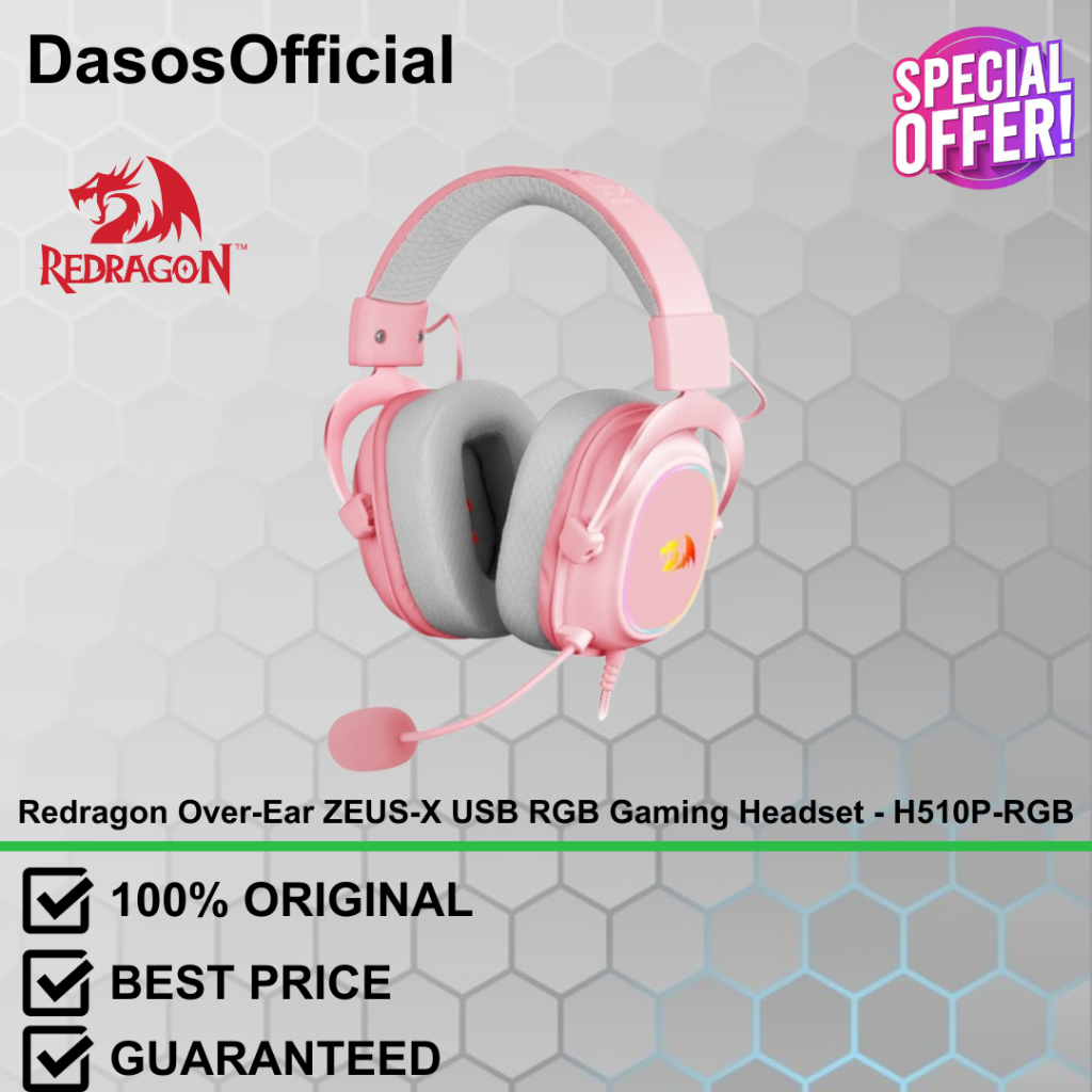 Jual Redragon Over-Ear ZEUS-X USB RGB Gaming Headset - H510P-RGB ...