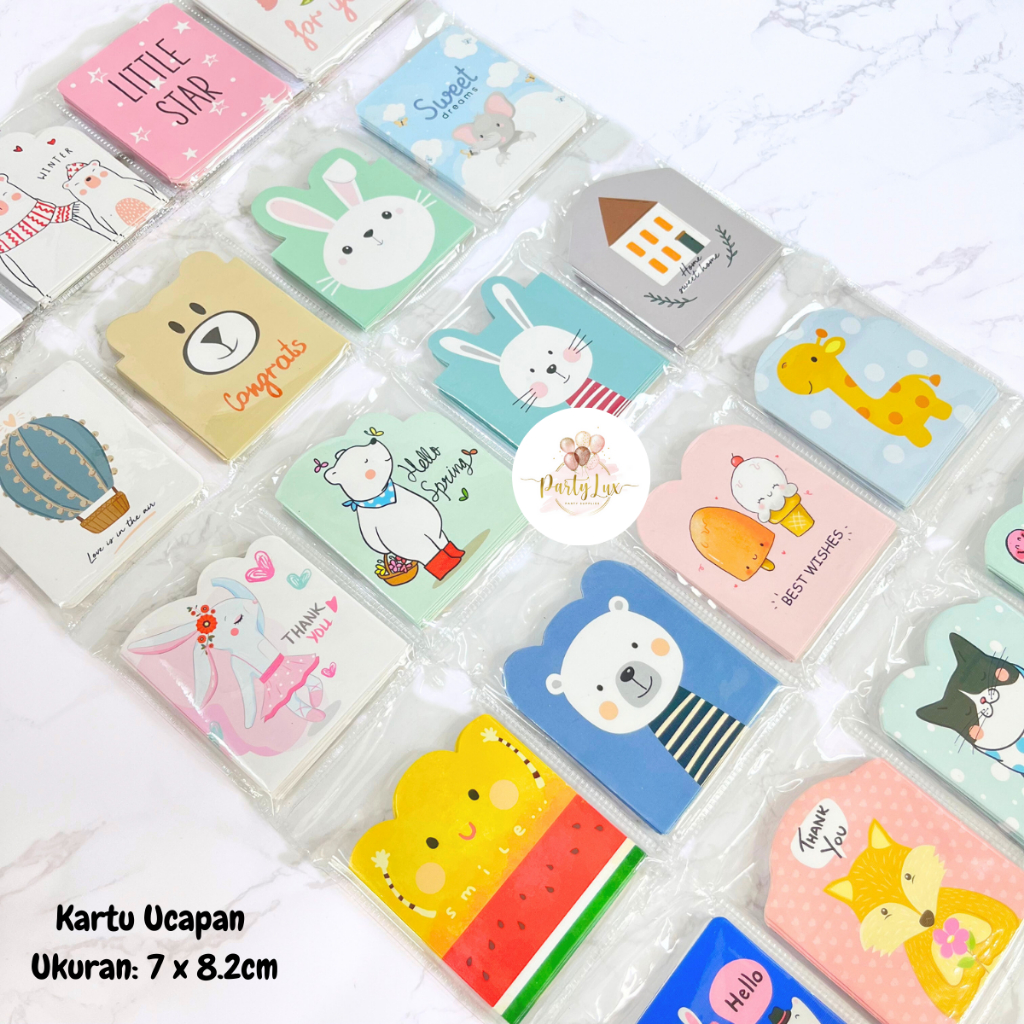 Jual Kartu Ucapan Karakter / Greeting Card Ulang Tahun Lucu / Happy ...