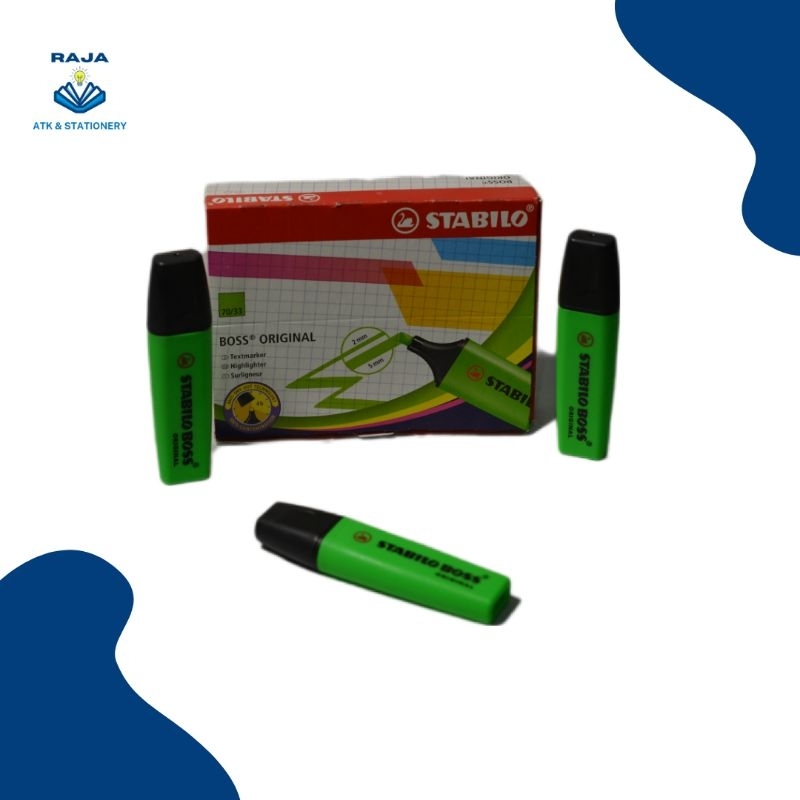 Jual Stabilo Hijau / Stabilo Boss Highlighter Original | Shopee Indonesia