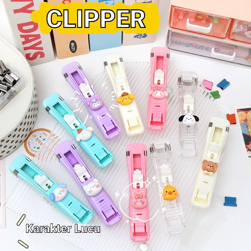 Jual Clipper Alat Penjepit Kertas Binding Clip Portable | Shopee Indonesia
