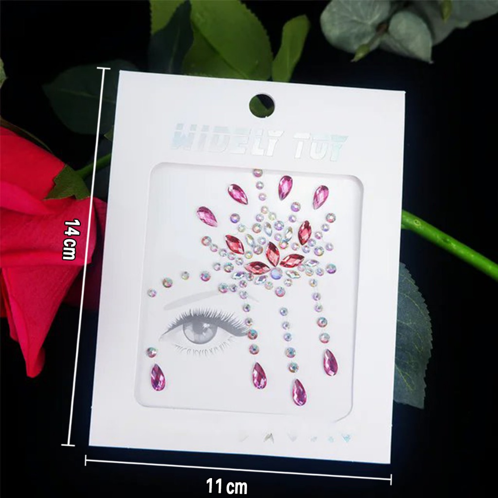 Jual Sticker wajah aesthetic jewel estetik akrilik acrylic kaca timbul ...