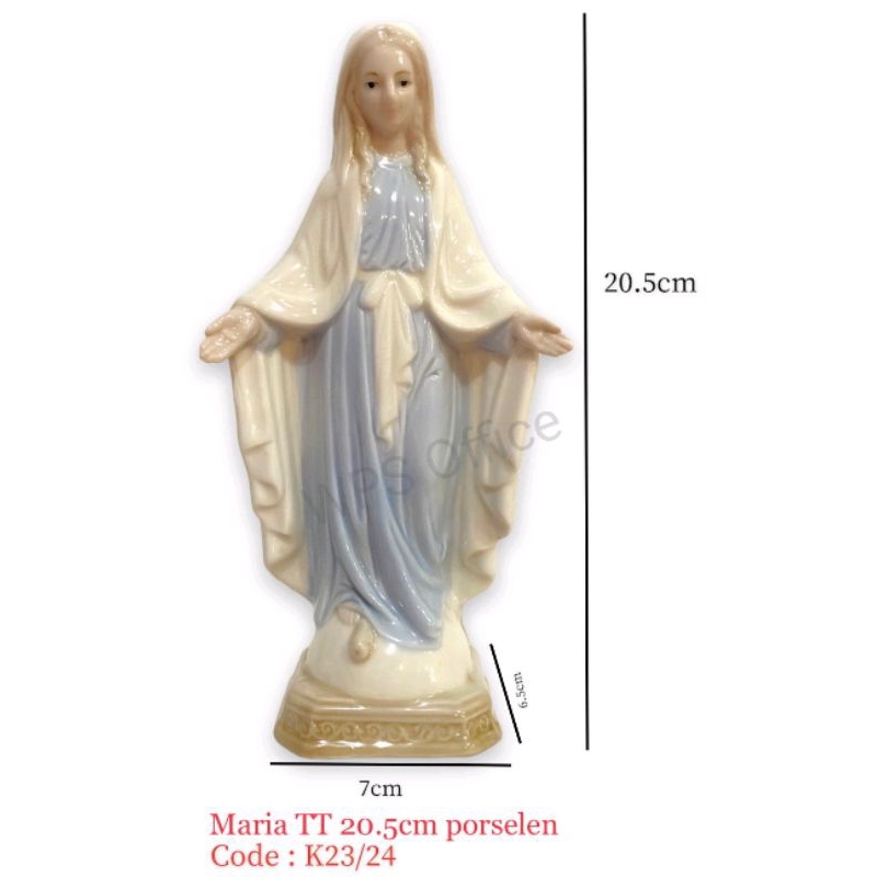 Jual Patung Maria Tangan Terbuka MTT 20cm Porselen K23/24 - Patung ...
