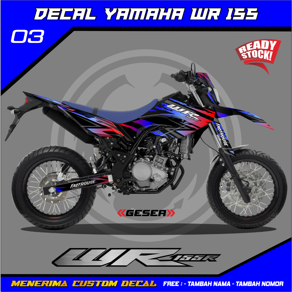 Jual Decal Stiker Wr 155 Hologram Full Body Ungu | Shopee Indonesia