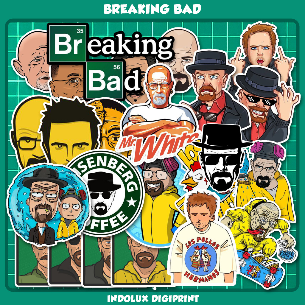 Jual Sticker Breaking Bad 40 PCS Sticker Netflix Film Anti Air Untuk ...