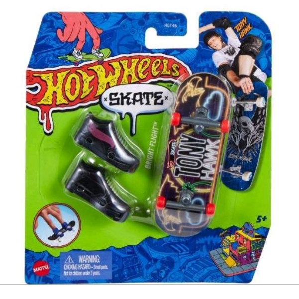 Jual HOT WHEELS SKATE BRIGHT FLIGHT GNARLY NEON TONY HAWK MAINAN FINGER ...