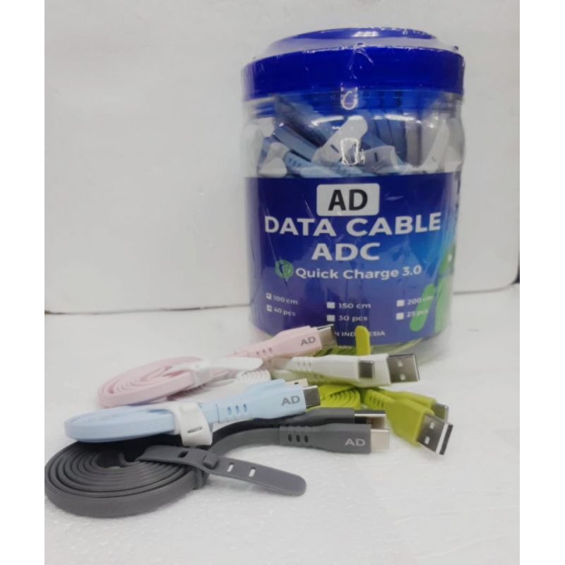 Jual KABEL DATA / KABEL CHARGER AD 3.0A ULTRA FAST CHARGING CABLE ADC ...
