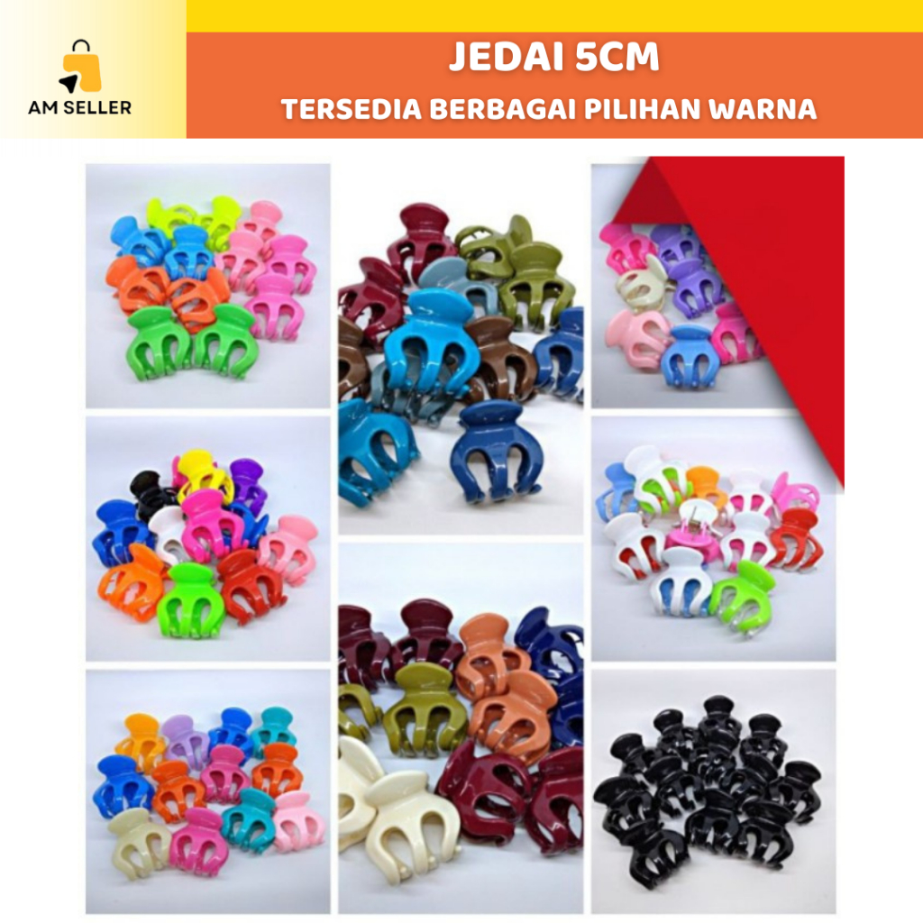 Jual Jepit Rambut Jedai Cakar 5 Ukuran Besar 5cm / Jepit Rambut Badai ...