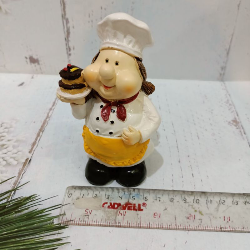 Jual Patung pajangan koki chef roti donat bakery dekorasi dapur ...