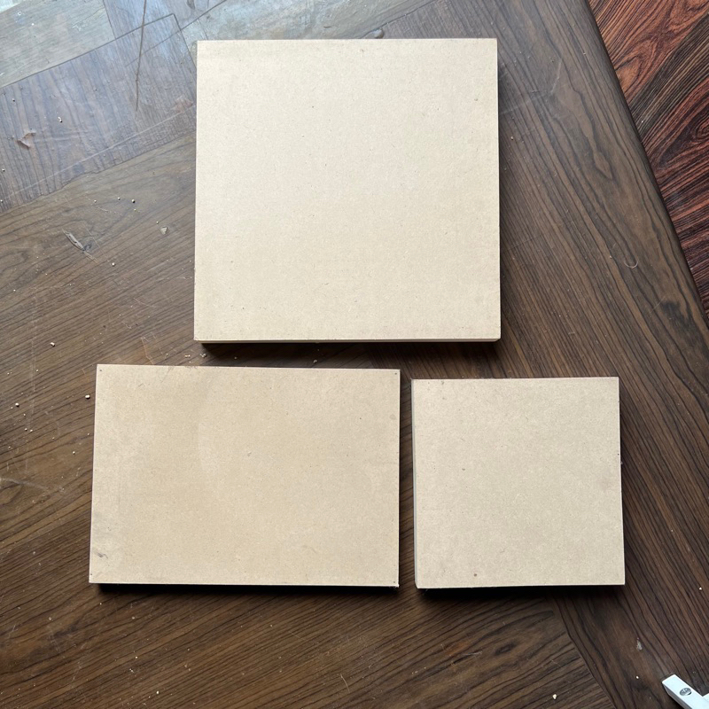Jual MDF BOARD list kayu papan kayu untuk resin geode ukuran 20x20cm ...