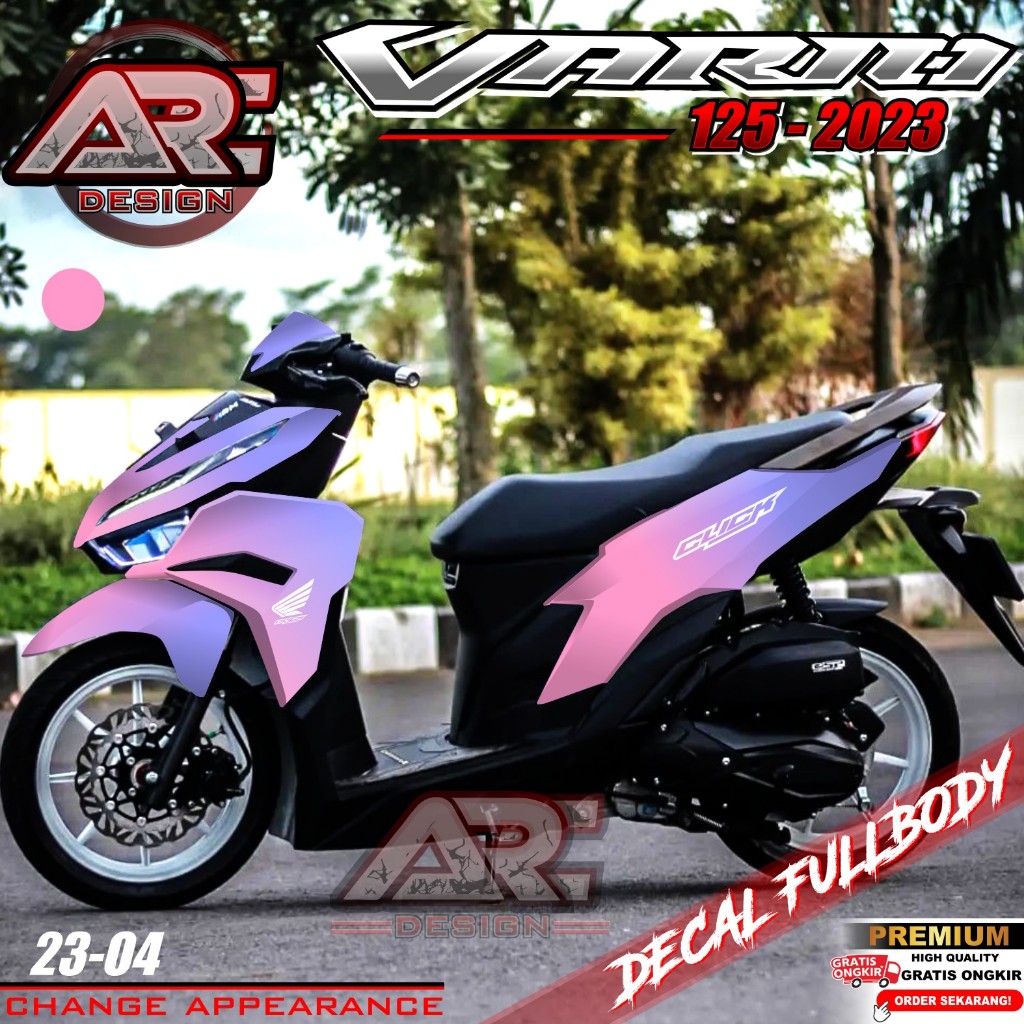 Jual (COD) TERBARU Decal Sticker Honda Vario 125 New 2022 2023 2024 Full body - Stiker Skotlet ...