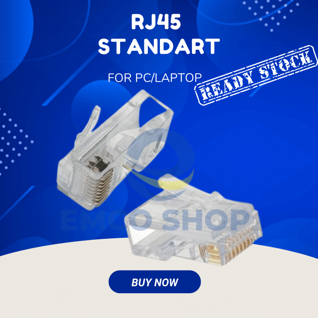 Jual Standart Connector UTP RJ45 Konektor RJ-45 Original per-pcs ...