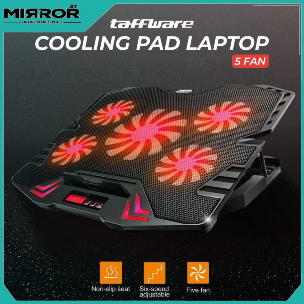 Jual Pendingin Laptop 5 kipas USB / Pembuang Panas Laptop Coling Pad 6 ...