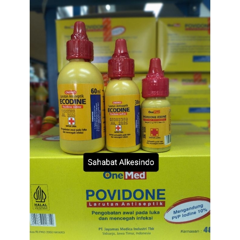 Jual Povidone lodine / Betadine / Ecodine 15Ml - 30Ml - 60Ml Onemed | Shopee Indonesia