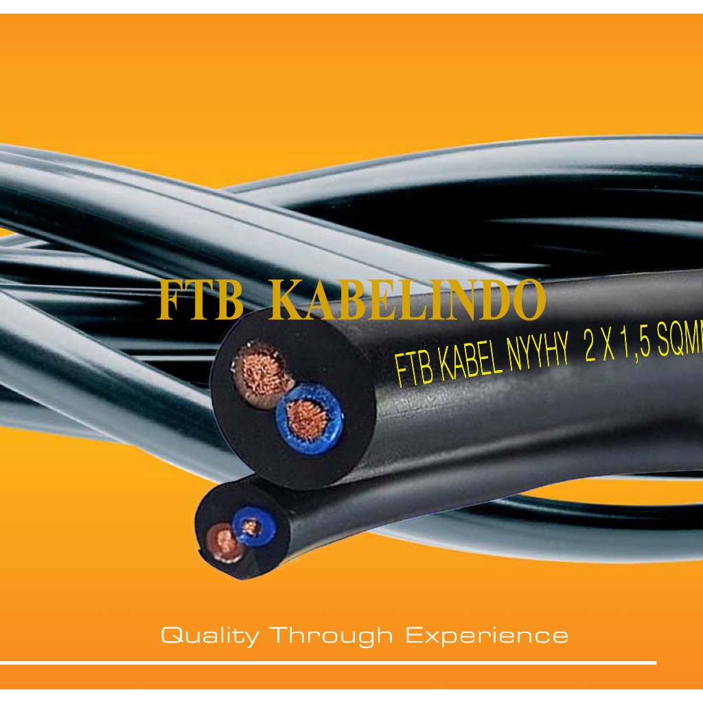 Jual SNI FTB KABEL NYYHY 2x1.5 Sqmm 450/750V NYMHY 2x1,5 Sqmm 300/500V ( ZR-RVV 2x1.5mm 2x1,5mm ...