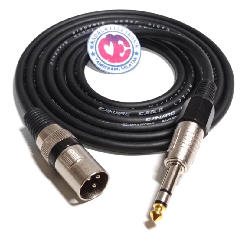 Jual kabel jack akai stereo 6,5mm trs to xlr male 3pin 30 meter | Shopee Indonesia