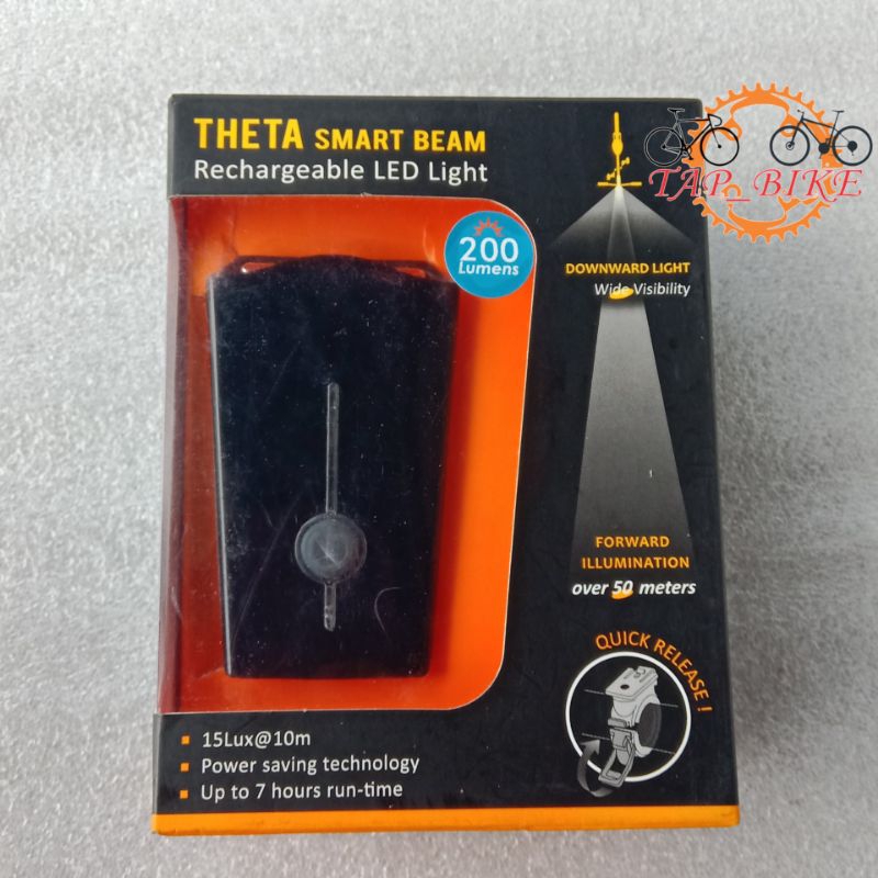 Jual Lampu Depan GUEE Theta Smart Beam - Rechargeable LED Light 200 Lumens | Shopee Indonesia
