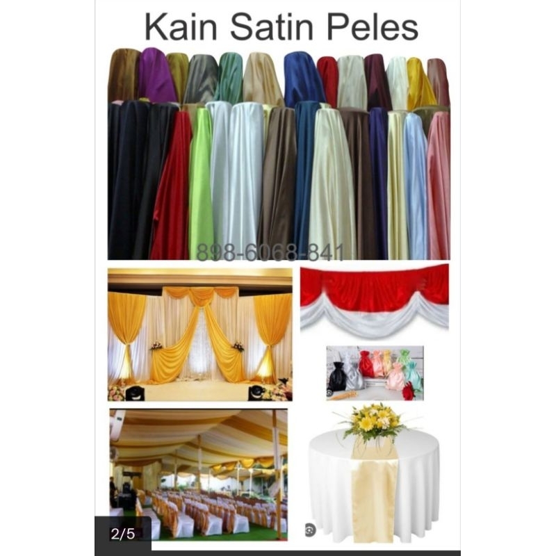 Jual Kain satin Saten Furing peles 25 CM X 35 CM | Shopee Indonesia