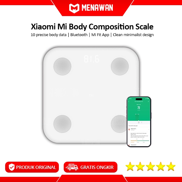 Jual Xiaomi Mi Smart Scale Body Composition Scale Timbangan Badan Body ...