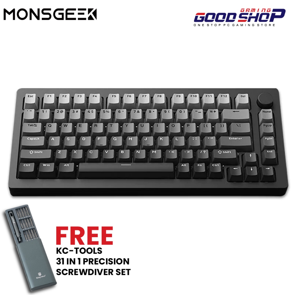 Jual Monsgeek M1W Pre Build 75% 82-Key Layout with Knob - Keyboard ...