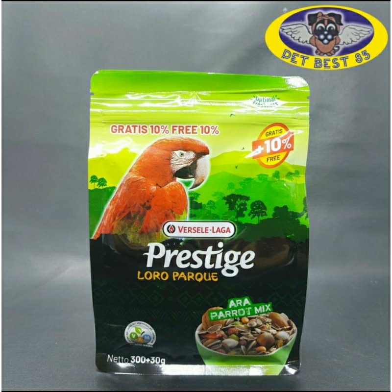 Jual Prestige Premium Parrot Ara 300gr + 30gr Makanan Burung Macaw ...