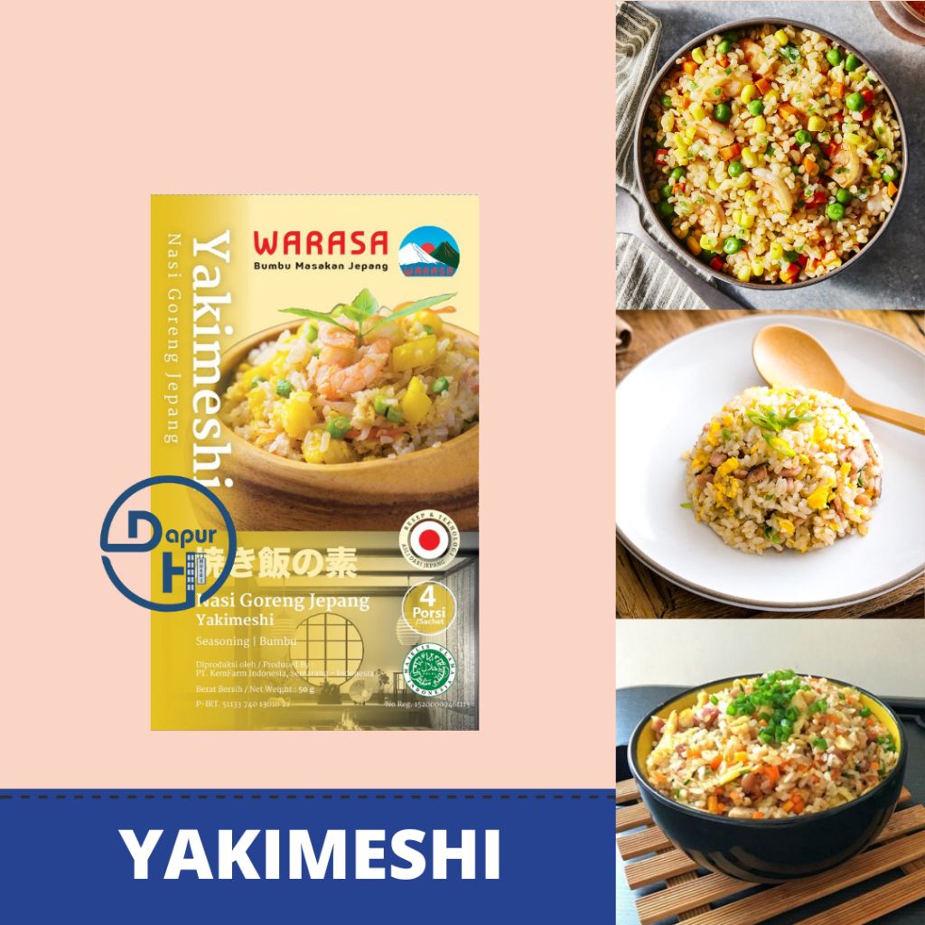 Jual WARASA Yakimeshi Nasi Goreng Jepang Instan 48 ml Halal /Bumbu ...