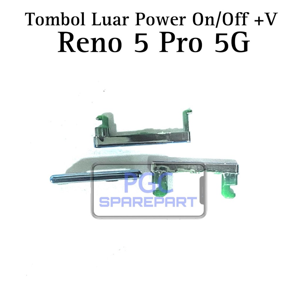 Jual Tombol 1 set Power On Off Volume Reno 5 Pro 5G / PDSM00 / PDST00 ...