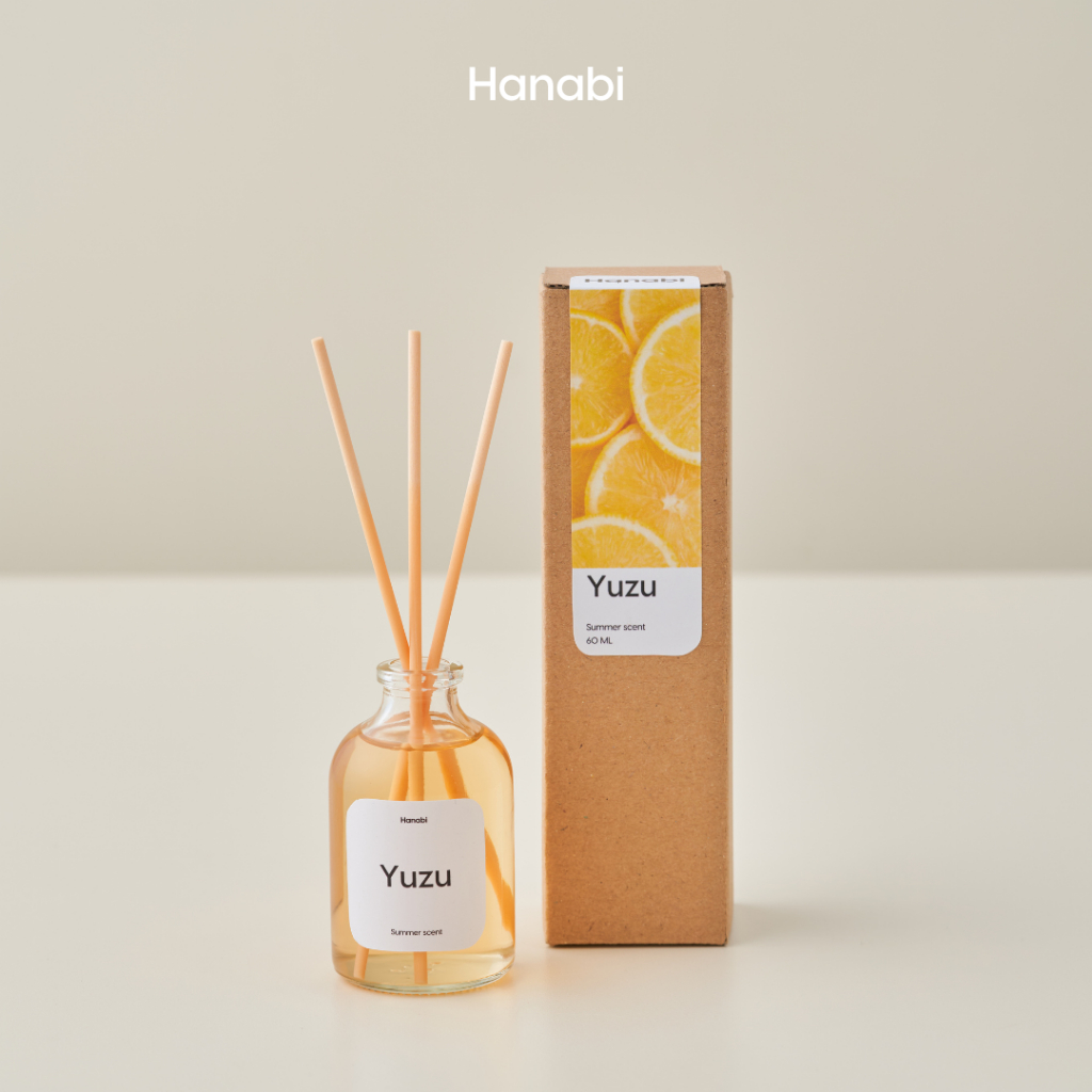 Jual Reed Diffuser by Hanabi | Pengharum Ruangan - 60 ML | Aroma Lemon ...