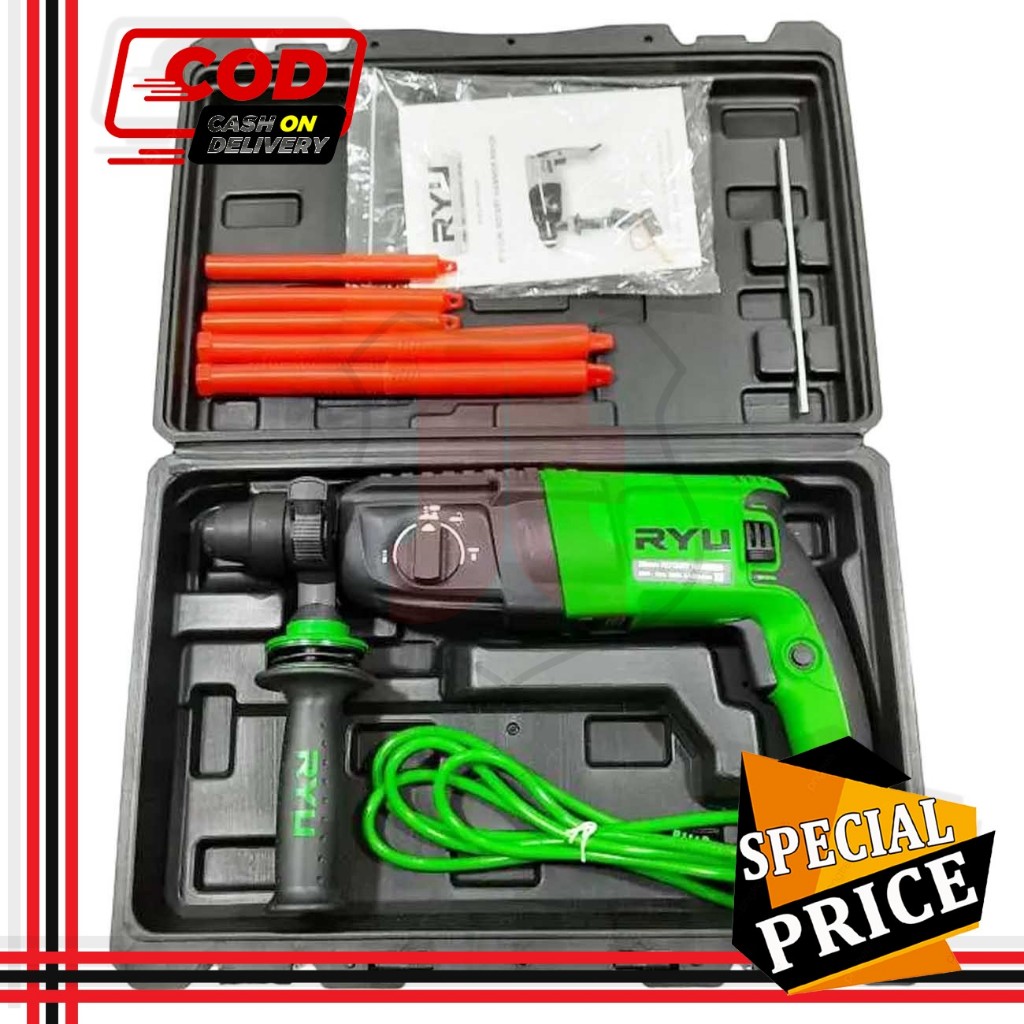 Jual RYU Rotary Hammer RRH26 - Mesin Bor Beton Bobok SDS | Shopee Indonesia