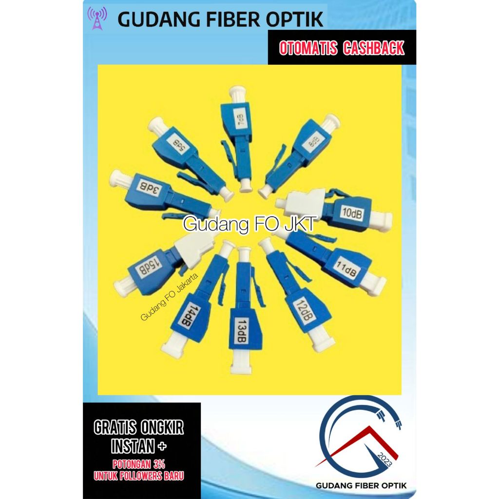 Jual Attenuator LC Fiber Optik 3db, 5 db, 7db, 8db, 10db, 11db, 12db, 13db, 14db, 15db | Shopee ...