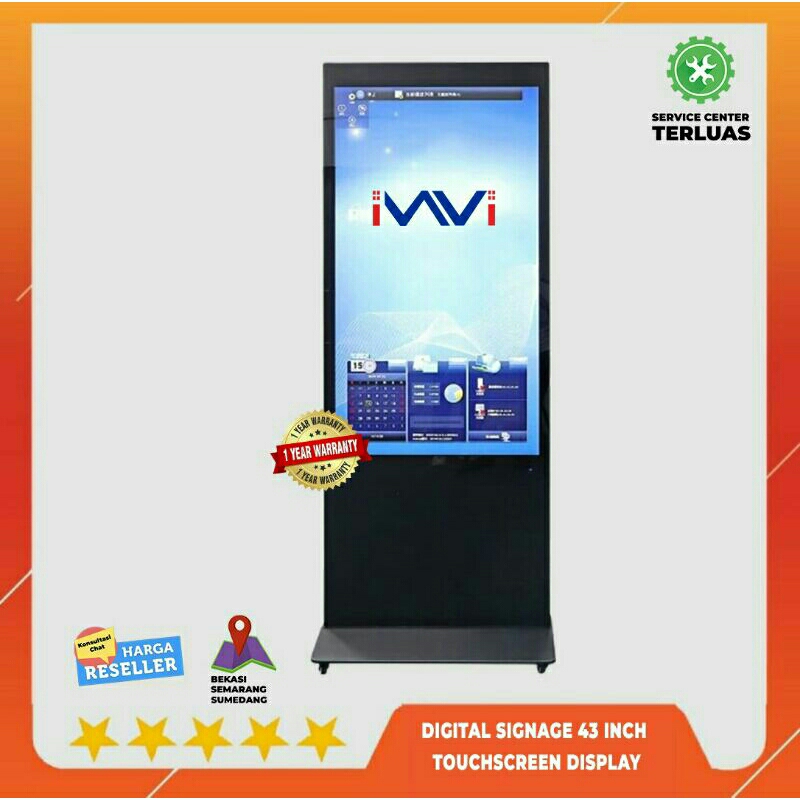 Jual DIGITAL SIGNAGE 43 INCH TOUCHSCREEN DISPLAY | Shopee Indonesia