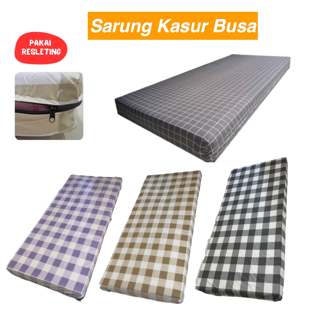 Jual Sarung Kasur Busa Resleting Aesthetic Homemade Korean Style Tinggi ...