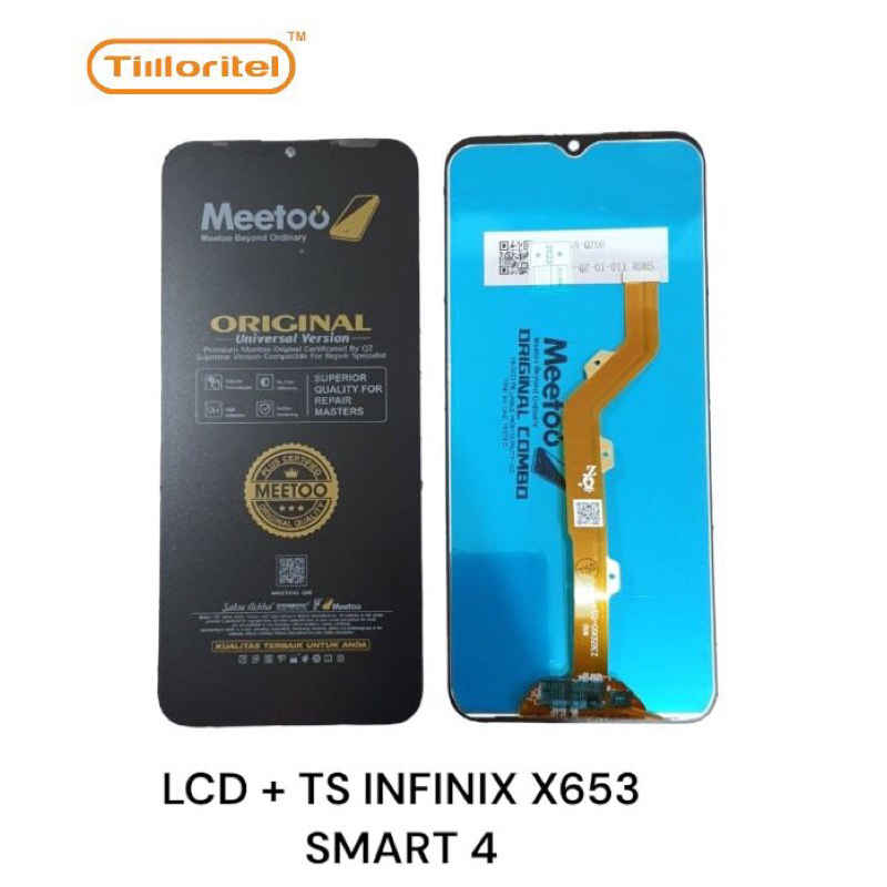 Jual LCD TOUCHSCREEN INFINIX SMART 4 / X653C BLACK | Shopee Indonesia