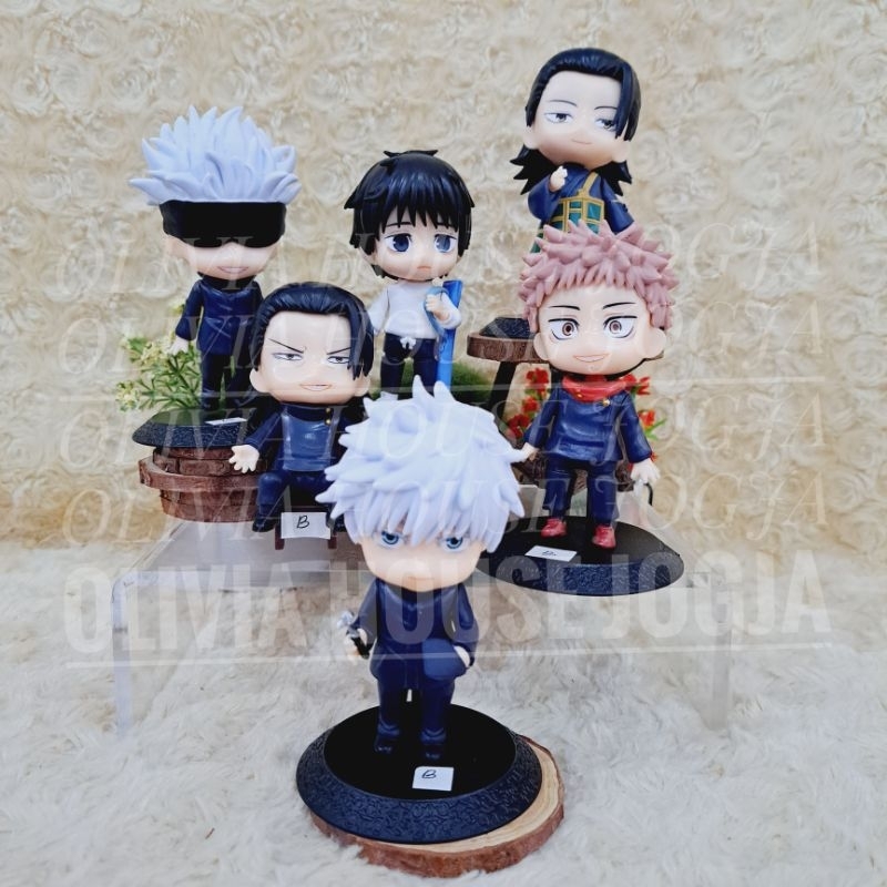 Jual Action Figure Jujutsu Kaisen Set Mix Cake Topper Figurin Cowok ...