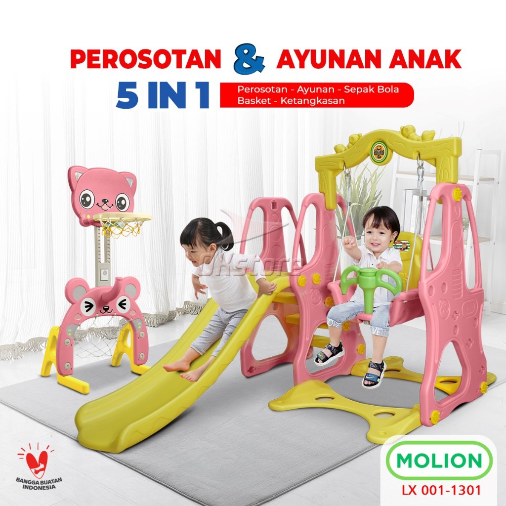 Jual MOLION SNI Prosotan 3in1 Perosotan Ayunan Seluncuran Anak Mainan ...
