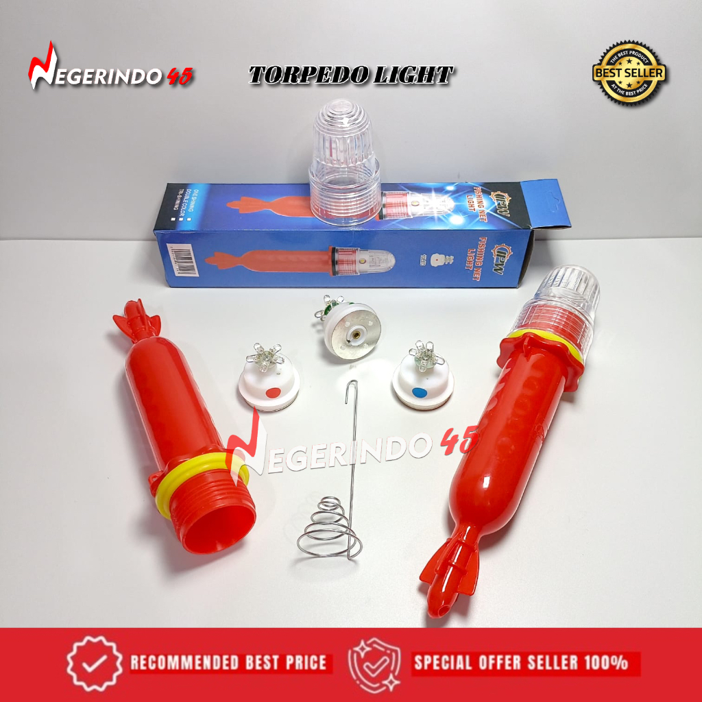 Jual TORPEDO LIGHT LED / LAMPU TORPEDO / LAMPU KLIP NELAYAN WARNA WARNI | Shopee Indonesia