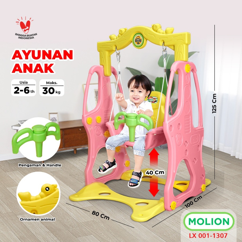 Jual MOLION SNI Ayunan Anak Mainan Anak Ayunan Karakter Anak Playground ...