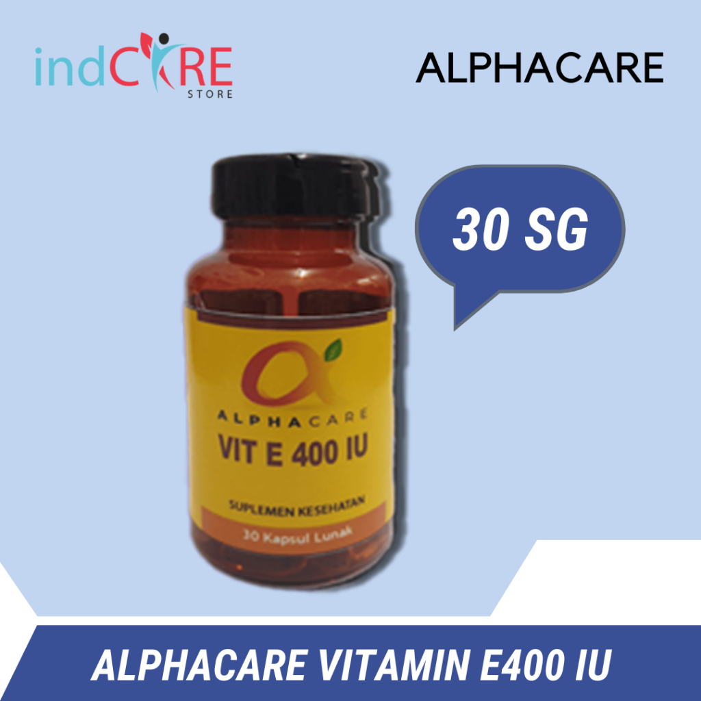 Jual ALPHACARE Vitamin E 400IU Isi 30 SoftGel / Alphacare Vitamin E ...